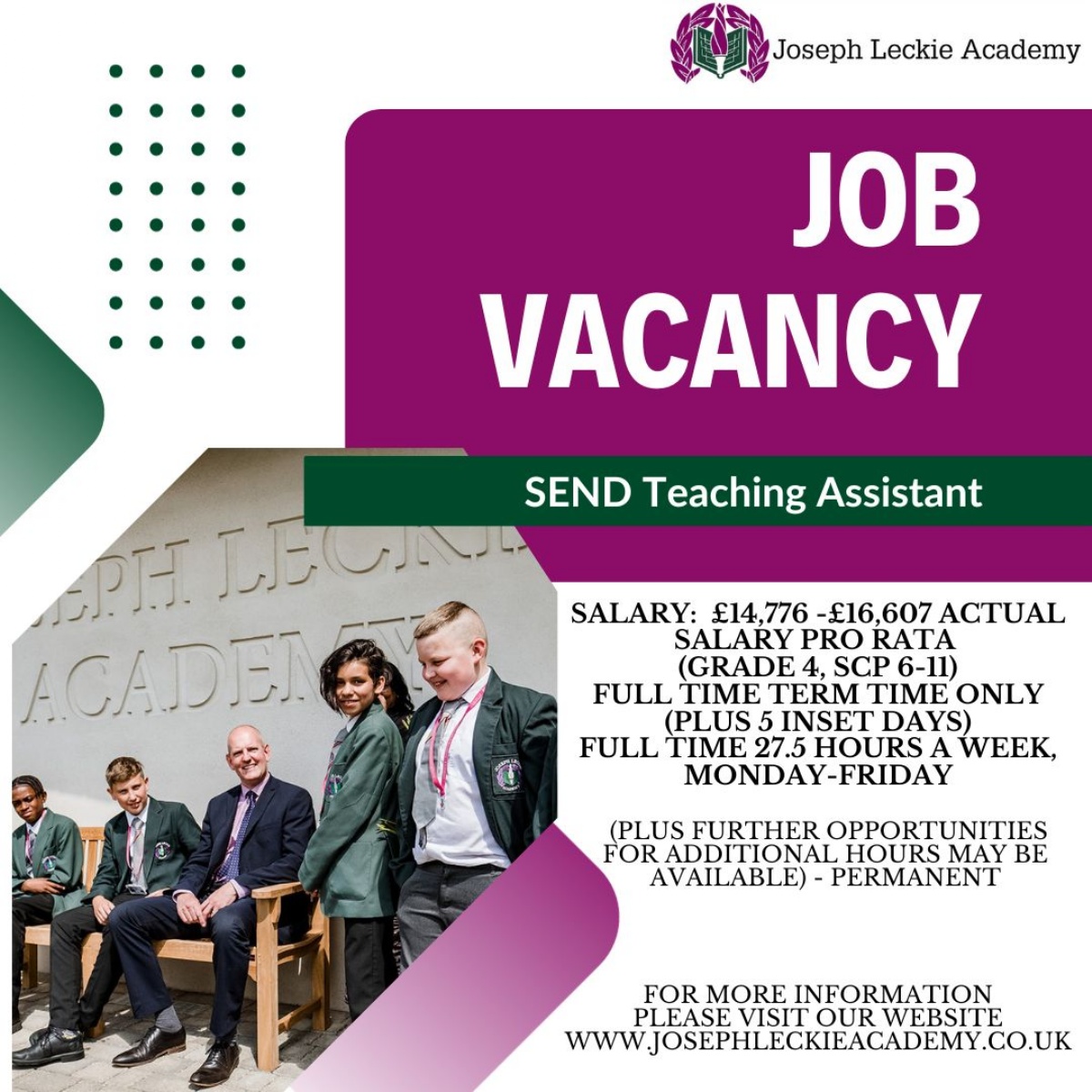 Joseph Leckie Academy - Item Not Available