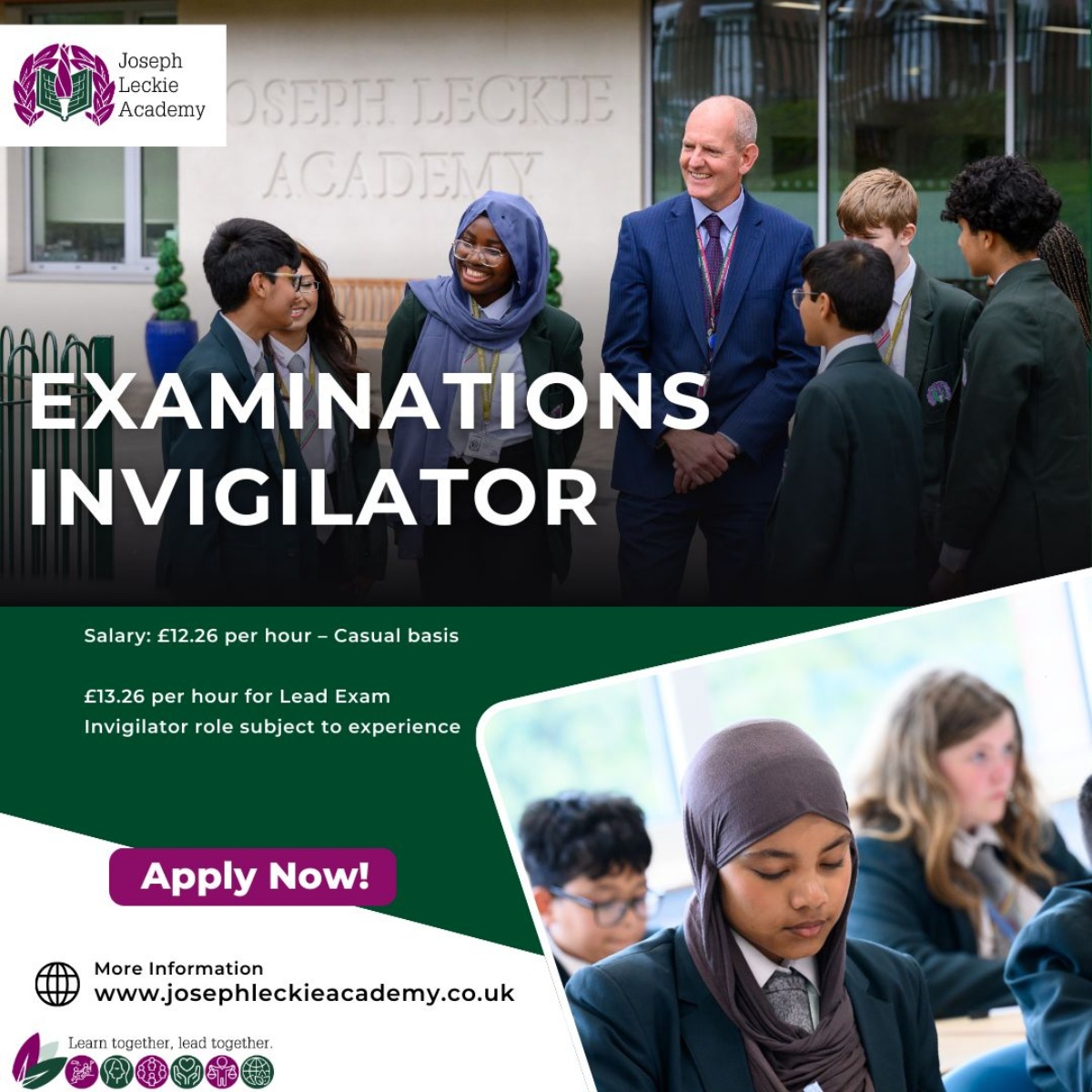 Joseph Leckie Academy - EXAMINATION INVIGILATOR(S)