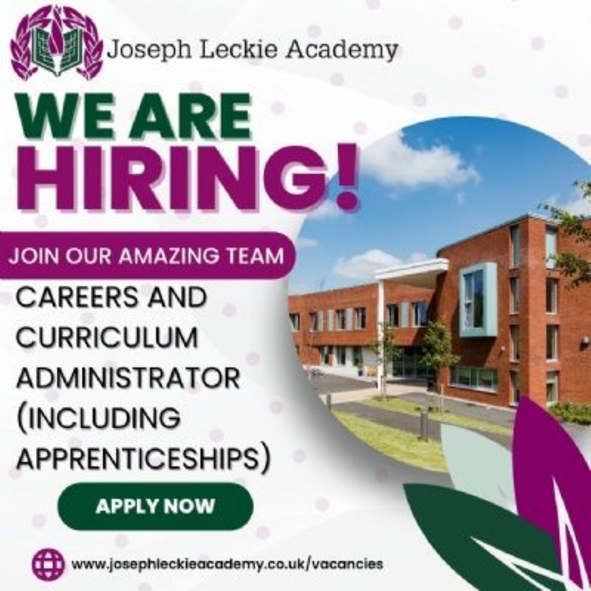Joseph Leckie Academy - Item Not Available